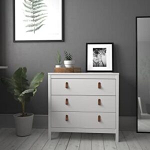 Tvilum 3 Drawer Chest, White