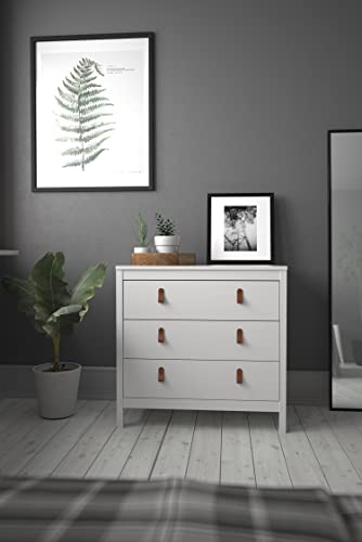 Tvilum 3 Drawer Chest, White