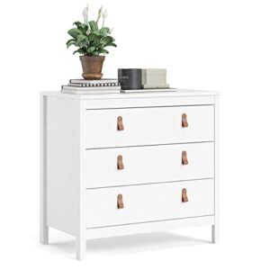 Tvilum 3 Drawer Chest, White