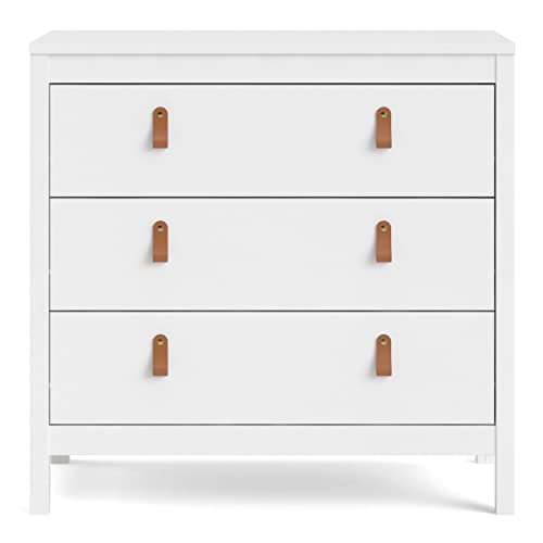 Tvilum 3 Drawer Chest, White