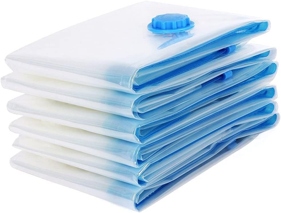 Jumbo Vacuum Storage Bags, 6pcs Space Saving Seal Bags ,Compression Bags for Travel,Vacuum Seal Bags for Bedding