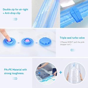 Jumbo Vacuum Storage Bags, 6pcs Space Saving Seal Bags ,Compression Bags for Travel,Vacuum Seal Bags for Bedding