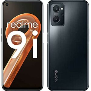 realme 9i 4g lte gsm 128gb + 6gb 6.6" 50mp triple camera unlocked latin europe dual sim (not verizon/boost/cricket/metro/at&t) + fast car charger bundle (prism black)