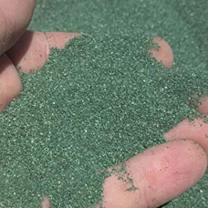 MIGHTY109 Artificial Turf Infill Sand Green. 40 Pounds.