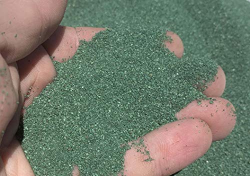 MIGHTY109 Artificial Turf Infill Sand Green. 40 Pounds.