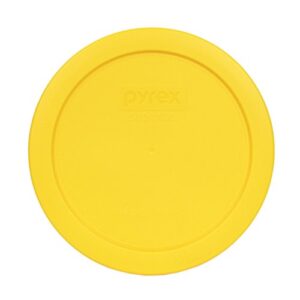 Pyrex 7201-PC 4-Cup Food Storage Lids in (2) Yolk Yellow, (2) Meyer Lemon Yellow and (2) Butter Yellow