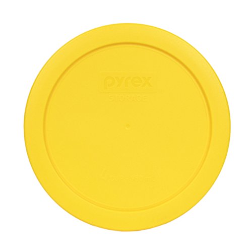 Pyrex 7201-PC 4-Cup Food Storage Lids in (2) Yolk Yellow, (2) Meyer Lemon Yellow and (2) Butter Yellow