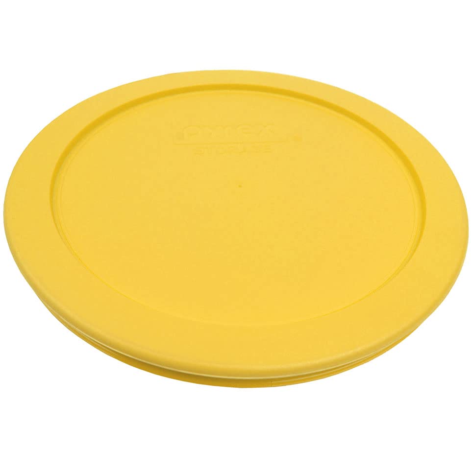 Pyrex 7201-PC 4-Cup Food Storage Lids in (2) Yolk Yellow, (2) Meyer Lemon Yellow and (2) Butter Yellow