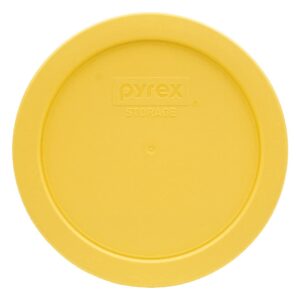 Pyrex 7201-PC 4-Cup Food Storage Lids in (2) Yolk Yellow, (2) Meyer Lemon Yellow and (2) Butter Yellow