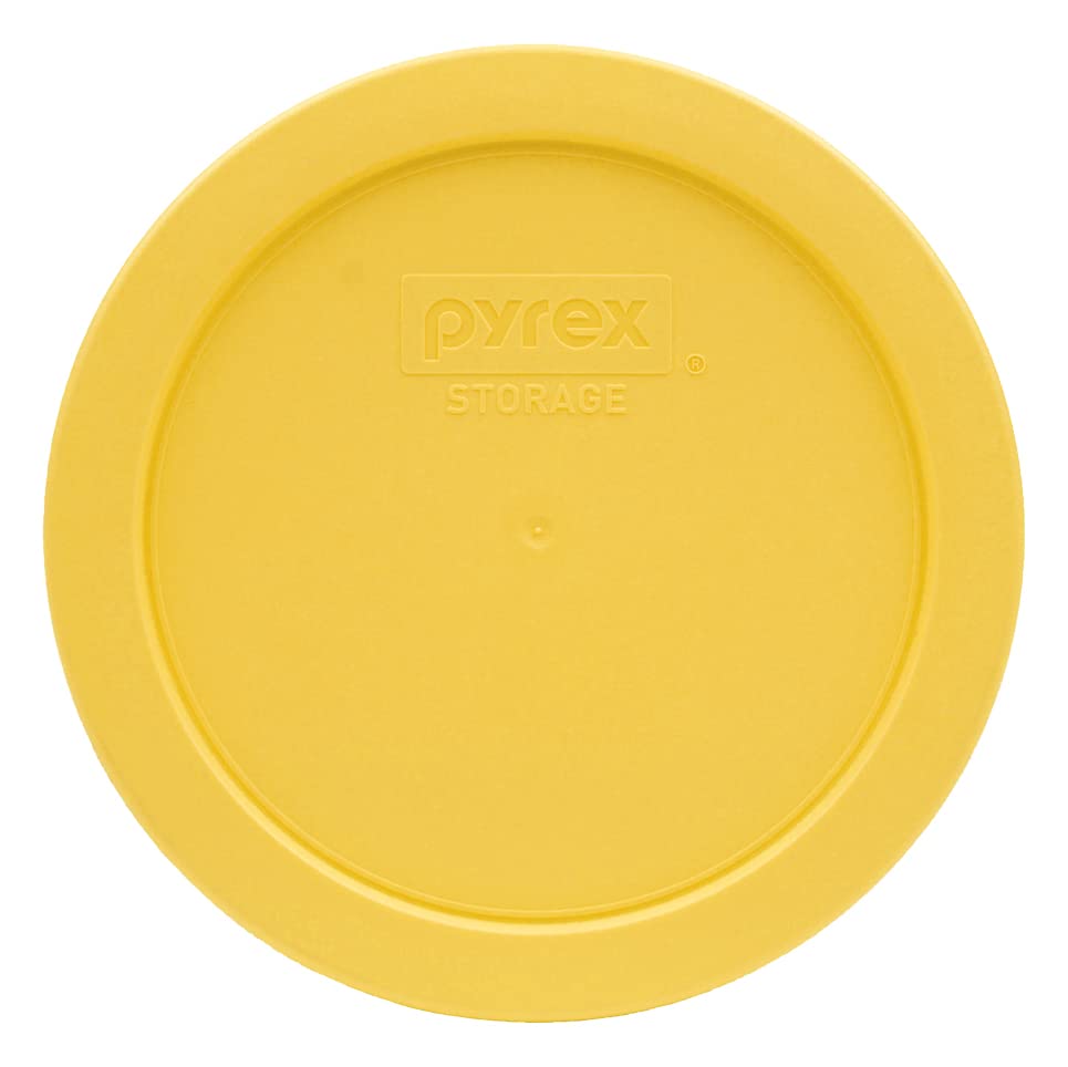 Pyrex 7201-PC 4-Cup Food Storage Lids in (2) Yolk Yellow, (2) Meyer Lemon Yellow and (2) Butter Yellow