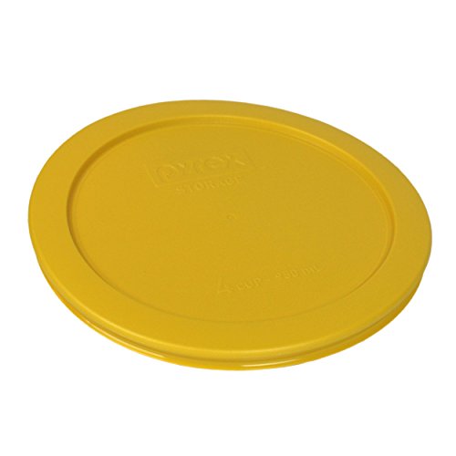 Pyrex 7201-PC 4-Cup Food Storage Lids in (2) Yolk Yellow, (2) Meyer Lemon Yellow and (2) Butter Yellow