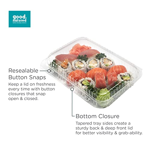 good natured 48 oz. Multi-Purpose Deli Container, Pack of 184 - Ideal for Camping, Meal Prep, Food Storage, Plant-Based, Airtight, Stackable & Reusable Food Storage Container with Lid