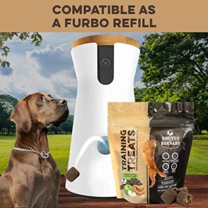 BRUTUS & BARNABY Training Treats for Dogs - Peanut Butter & Apple - All-Natural Healthy Low Calorie Vegan Treat - Great to Use for Rewards in Training Your Puppy Or Dog