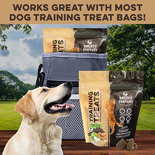 BRUTUS & BARNABY Training Treats for Dogs - Peanut Butter & Apple - All-Natural Healthy Low Calorie Vegan Treat - Great to Use for Rewards in Training Your Puppy Or Dog