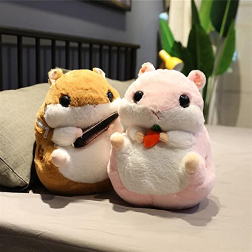 GaYouny Cute Hamster Plush Toy 3 in 1 Multifunction Hamster Hand Warm with Blanket Toy Hamster Pillow Kids Toys Birthday Gift for Child (Color : Blue, Height : Toy with Blanket)