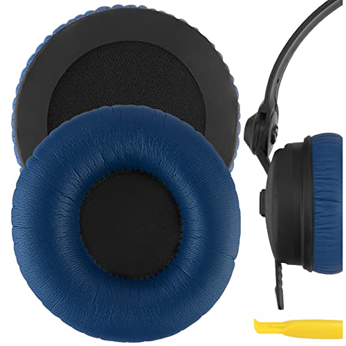 Geekria QuickFit Replacement Ear Pads for Sennheiser HD25, HD25SP, HD25 Lite, HD25 Plus, HD25 Limited 75th Anniversary Edition Headphones Ear Cushions, Ear Cups Cover Repair Parts (Blue)