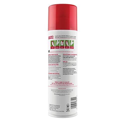 Natures Miracle Stain & Odor Remover Foaming Aerosol For Dogs, 17.5 Oz (P-68340)