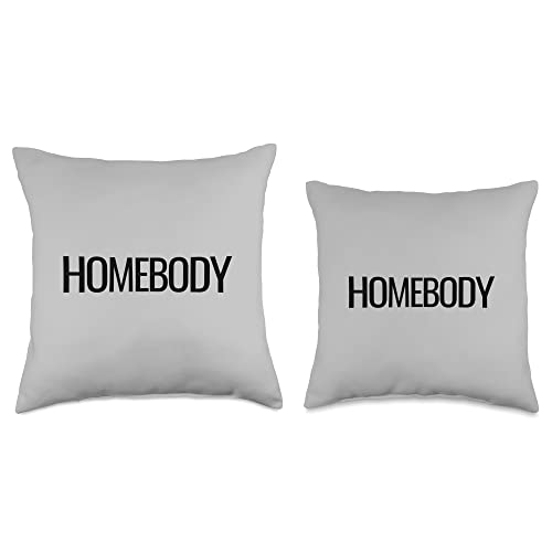 Homebody Minimalist Stay At Home Introvert Homebody Throw Pillow