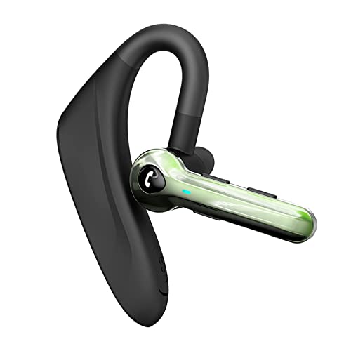 Trucker Bluetooth Headset Wireless Bluetooth Earpiece with Microphone ENC Long Battery Life Waterproof Earpiece Hands Free Headset Cell Phone Ear Pieces for Office Business Driving Work HD Phone Calls