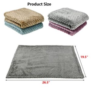 Vehomy 4Pcs Guinea Pig Blankets Hamster Flannel Blanket Bunny Blanket Cage Liners Small Pet Fleece Sleep Blankets Bedding Mats Bathe Towels for Hamster Guinea Pig Rabbit Kitten Chinchilla Hedgehog