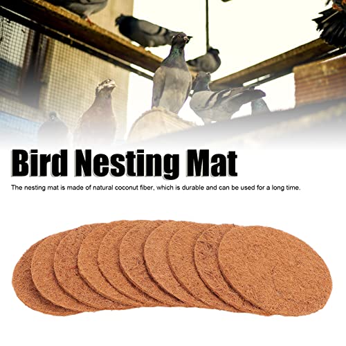 10Pcs Bird Nesting Pads Dry Grass Mattress Pigeon Egg Nest Mat Pigeon Breeding Eggs Mat Comfortable Hut Material