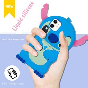 Besoar Case Designed for iPhone 12 Mini Cute Cartoon Fun Funny Kawaii 3D Animal Character Cases Unique Silicone Cover for Girls Boys Kids Teens for iPhone 12 Mini 5.4 inch