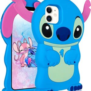 Besoar Case Designed for iPhone 12 Mini Cute Cartoon Fun Funny Kawaii 3D Animal Character Cases Unique Silicone Cover for Girls Boys Kids Teens for iPhone 12 Mini 5.4 inch