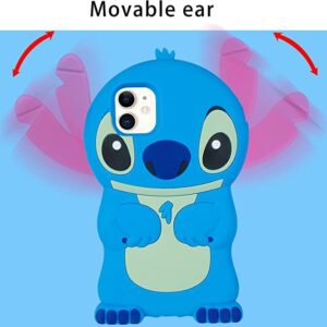 Besoar Case Designed for iPhone 12 Mini Cute Cartoon Fun Funny Kawaii 3D Animal Character Cases Unique Silicone Cover for Girls Boys Kids Teens for iPhone 12 Mini 5.4 inch