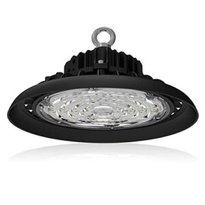 ufoucusllum ufo led high bay light 100w, 11000lm 6000k daylight ip65 waterproof, high bay led lights led warehouse lights for shop garage light factory barn led light fixture 400w hid/hps no plug