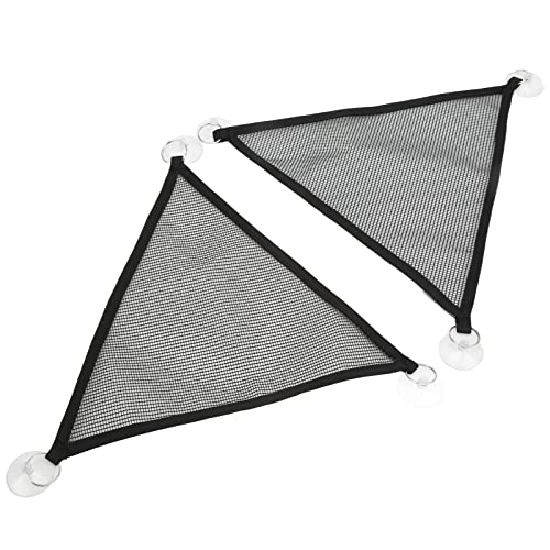 GLOGLOW Triangular Bearded Dragon Hammock, Mesh Lizards Hammock Foldable Comfortable Strong Bearing Capacity for Hamsters M