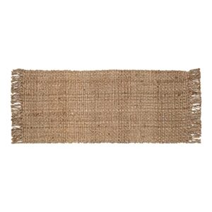 THE BEER VALLEY Hand Woven Jute Rug, 2'x3' - Natural, Reversible Farmhouse Accent Rugs for Living Room, Kitchen, Bedroom - 24x36 Inches