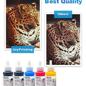 JoyPrinting Epson 664 Ink Refill Bottles Replacement for T664 Ink Work for EcoTank ET-2650 ET-2500 ET-2550 ET-2600 ET-4500 ET-14000 L100 L110 L120 L200 L210 L300 L350 L355 L550 L555 Printers (5 Pack)