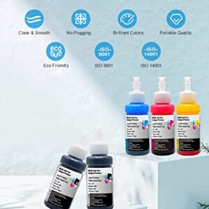 JoyPrinting Epson 664 Ink Refill Bottles Replacement for T664 Ink Work for EcoTank ET-2650 ET-2500 ET-2550 ET-2600 ET-4500 ET-14000 L100 L110 L120 L200 L210 L300 L350 L355 L550 L555 Printers (5 Pack)