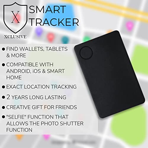 Xclusive Slim & Sleek Bluetooth Smart Card Tracker - Item Locator & Finder for Wallets, Passports & Electronic Devices & More - Waterproof GPS Wallet Tracker with Built-in 2 Year Battery