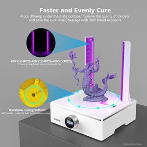 ELEGOO Mercury X Bundle with Separate Washing Station and Curing Station and ELEGOO ABS-Like 3D Printer Resin LCD UV-Curing Resin Grey 500g