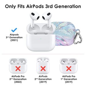 Velvet Caviar AirPods 3rd Generation Case Cute Protective Cover - Compatible with Apple AirPods 3 Case for Women with Keychain - 2021 Gen 3 (Black Leopard)