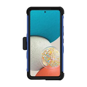 ZIZO Bolt Bundle for Galaxy A53 5G Case with Screen Protector Kickstand Holster Lanyard - Blue