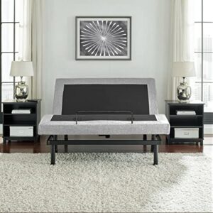 Irvine Home Collection Premium California King Adjustable Bed Base, Zero Clearance, Zero Gravity, Anti-Snore, Programmable Memory Positions, Full Body Massage, USB, Under Bed Lighting, Light Up Remote