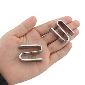 Wire Shelving S Hook ITROLLE 4PCS Chromeplate Steel S Clips For Wire Shelf System Wire Rack Hook