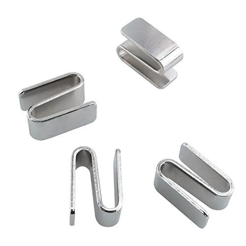 Wire Shelving S Hook ITROLLE 4PCS Chromeplate Steel S Clips For Wire Shelf System Wire Rack Hook