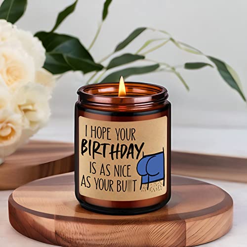 GSPY Funny Birthday Scented Candles - Birthday Gifts for Boyfriend, Husband, Him - Rude Birthday Gifts, Happy Birthday Gifts for Men, Boyfriend, Husband, Fiance - Gay Birthday, Funny Bday Gifts