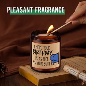 GSPY Funny Birthday Scented Candles - Birthday Gifts for Boyfriend, Husband, Him - Rude Birthday Gifts, Happy Birthday Gifts for Men, Boyfriend, Husband, Fiance - Gay Birthday, Funny Bday Gifts