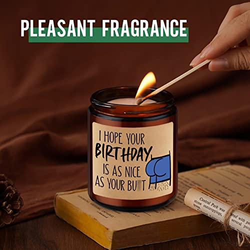 GSPY Funny Birthday Scented Candles - Birthday Gifts for Boyfriend, Husband, Him - Rude Birthday Gifts, Happy Birthday Gifts for Men, Boyfriend, Husband, Fiance - Gay Birthday, Funny Bday Gifts