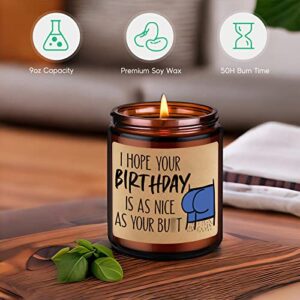 GSPY Funny Birthday Scented Candles - Birthday Gifts for Boyfriend, Husband, Him - Rude Birthday Gifts, Happy Birthday Gifts for Men, Boyfriend, Husband, Fiance - Gay Birthday, Funny Bday Gifts