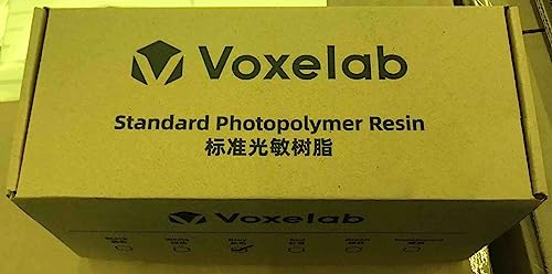 Voxelab 3D Printer Resin, LCD UV-Curing Resin, Tough & Rigid 3D Resin with 405nm Standard Photopolymer for LCD 3D Printing(0.5KG,Green)