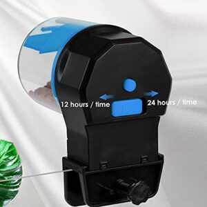 SUNWEN Automatic Fish Feeder with 2 Timer Dispensers, Auto Fish Food Feeder, for Aquarium or Fish Tank, for Vacation or Holidays