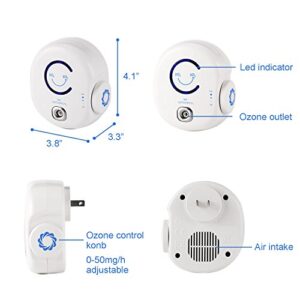 Airthereal Bundle | B50 Mini Ozone Generator and B50-PRO Mini Ozone Generator with Negative Ion - Plug-in Odor Eliminator Disinfecting Machine