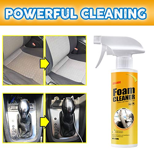 Amplesunshine Foam Cleaner, Powerful Stain Removal Kit, Warm Tint Foam Cleaner，Simple Tech Spray Cleaner，Foam Cleaner All Purpose for Car and House (30ML-1PCS)