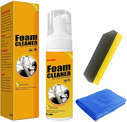 Amplesunshine Foam Cleaner, Powerful Stain Removal Kit, Warm Tint Foam Cleaner，Simple Tech Spray Cleaner，Foam Cleaner All Purpose for Car and House (30ML-1PCS)