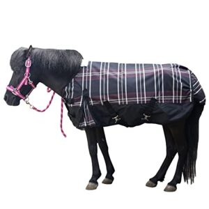 leaforest 600 denier waterproof shetland rug pony rug foal rug no fill red 45"